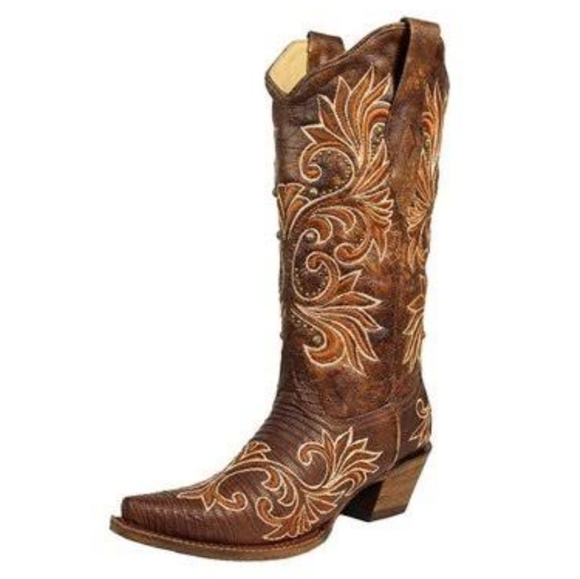 Corral | Shoes | Corral Western Boots Exotic Womens Leather Cowboy Snip ...